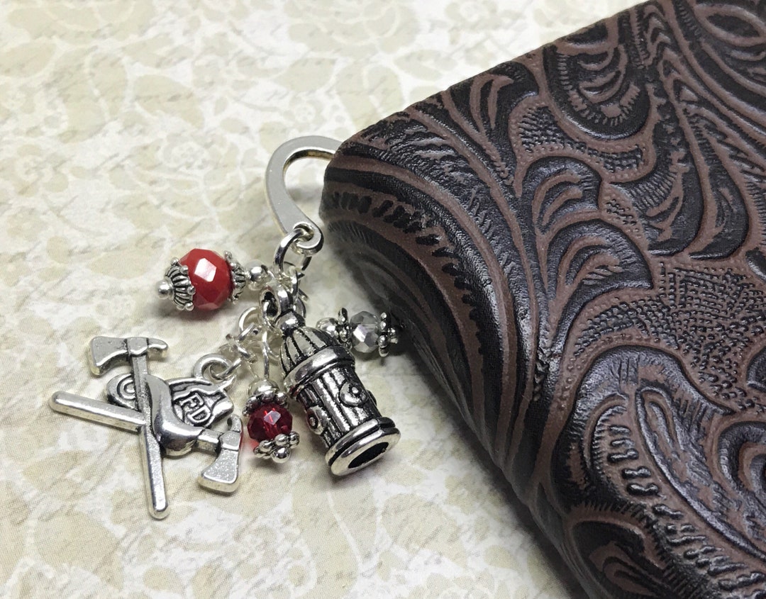 Firefighter Bookmark Book Booklover Bookmark Avid Reader Fireman Gift ...