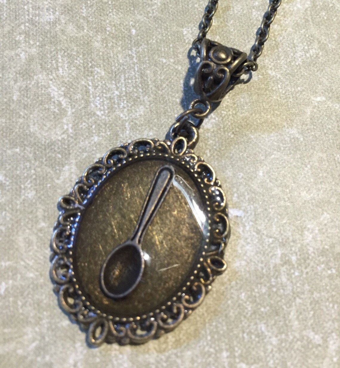 Bronze Spoon Theory Necklace Spoonie Unusual Spoonie Gift - Etsy