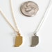 Indiana Tiny State Charm Necklace Midwest Charm 18k Gold - Etsy