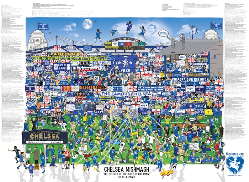 Chelsea Mishmash – the History of the Blues in One Image - Etsy