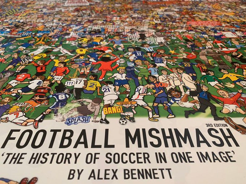 Football Mishmash - the History of Soccer in One Image - Etsy