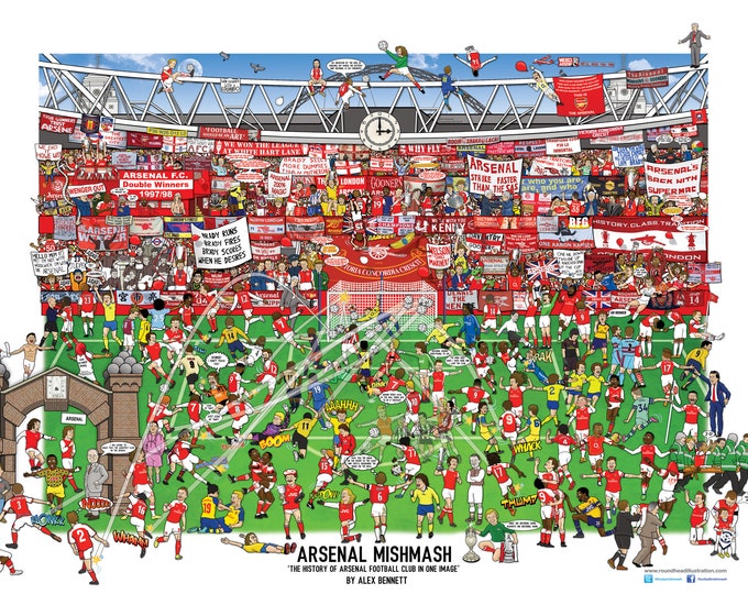 The Arsenal Tube Map - Etsy UK