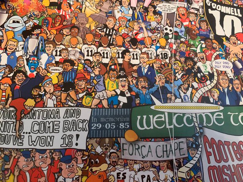 Football Mishmash - the History of Soccer in One Image - Etsy