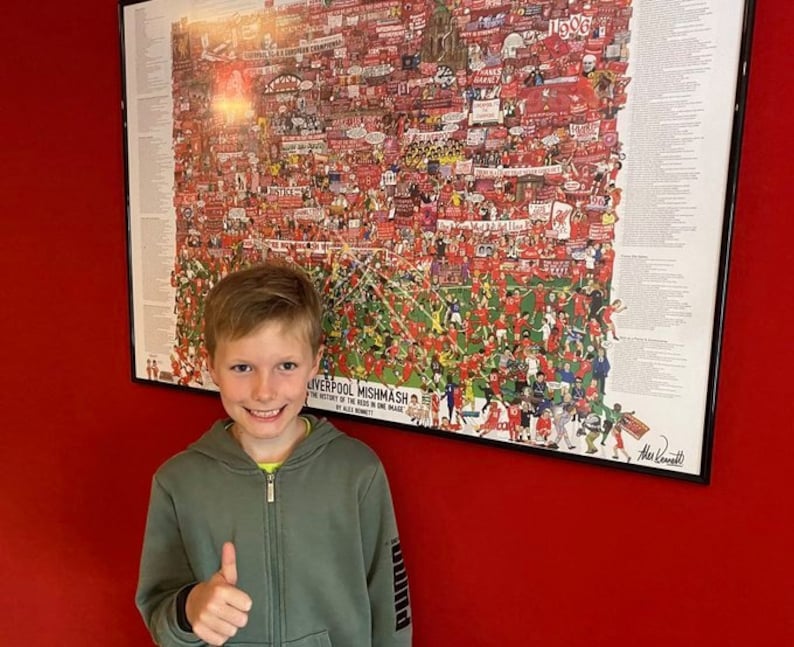 Liverpool Mishmash - the History of the Reds in One Image - Etsy UK