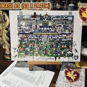Leicester City Mishmash – the History of the Foxes in One Image - Etsy