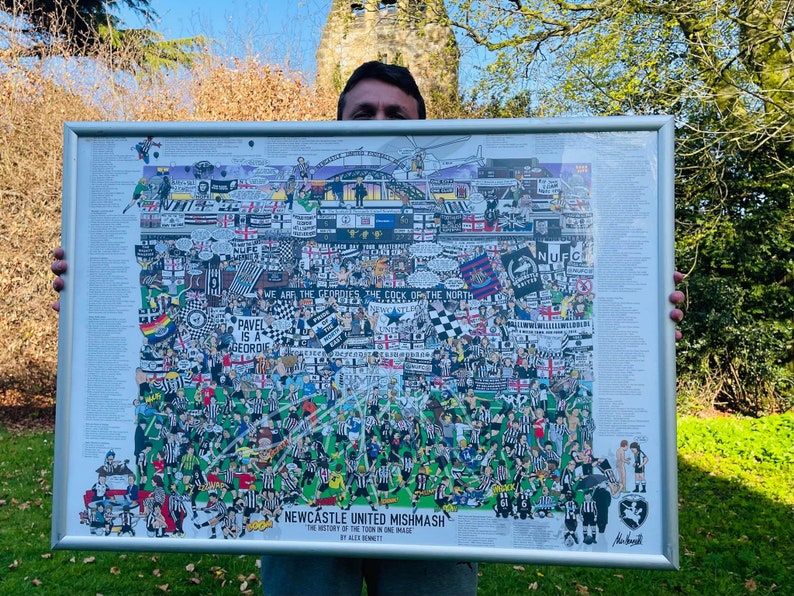 Newcastle United Mishmash the History of the Toon in One | Etsy UK