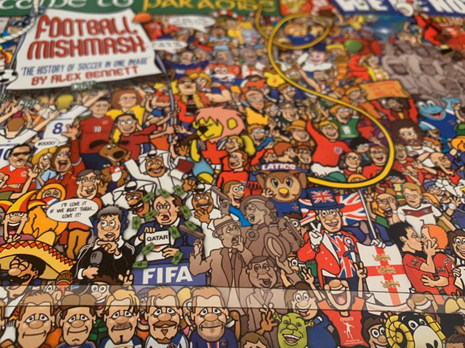 Football Mishmash the History of Soccer in One Image | Etsy UK