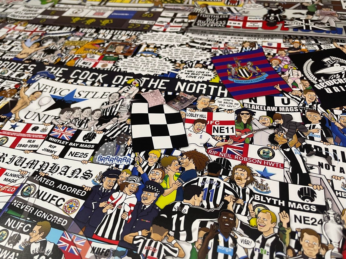 Newcastle United Mishmash the History of the Toon in One | Etsy UK