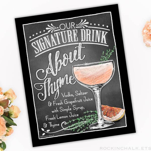 Thyme Sign - Etsy