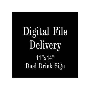 Digital File - Food Station Signs 11x14" With Custom Illustration ...