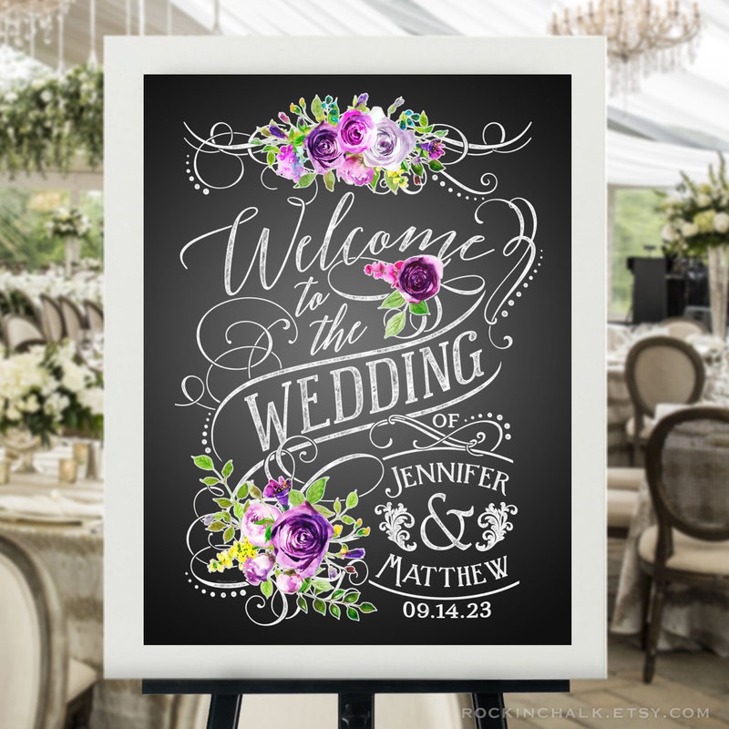 Chalkboard Welcome - Etsy