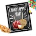 Candy Apple Bar Chalkboard Style Digital Download Printable File Party ...