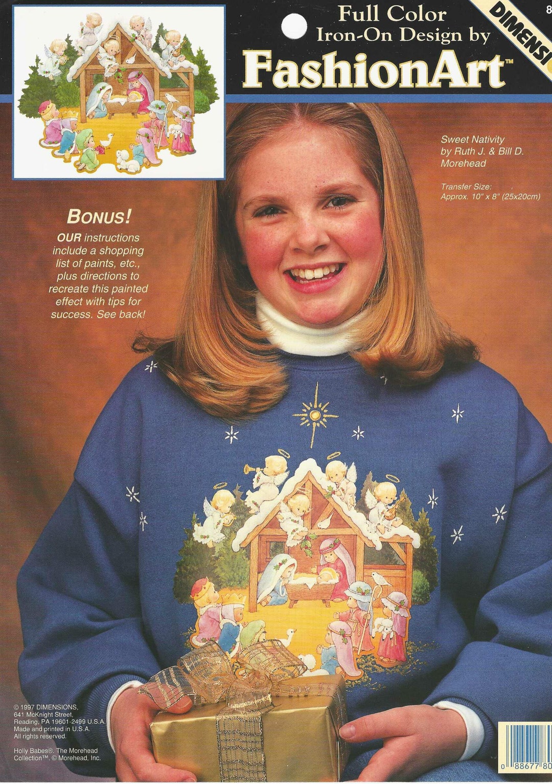 Sweet Nativity Iron on Transfer 10x 8 by Ruth & Bill Morehead Full ...