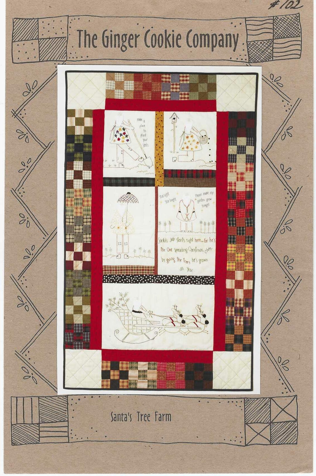 Santa's Tree Farm From the Ginger Cookie Company Embroidery and ...