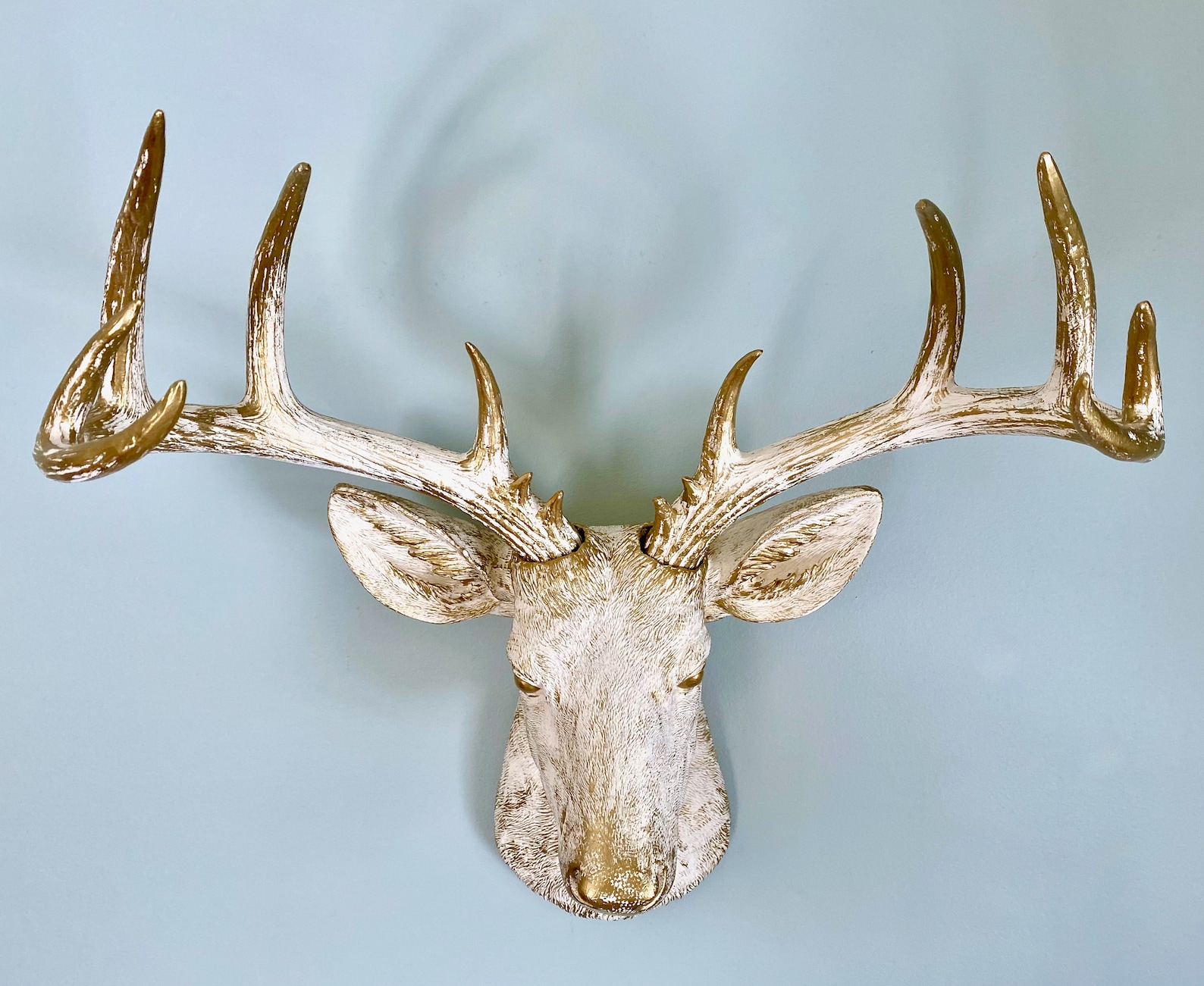 Xlarge Faux Taxidermy Deer Head 14 Point Stag Buck Vintage - Etsy