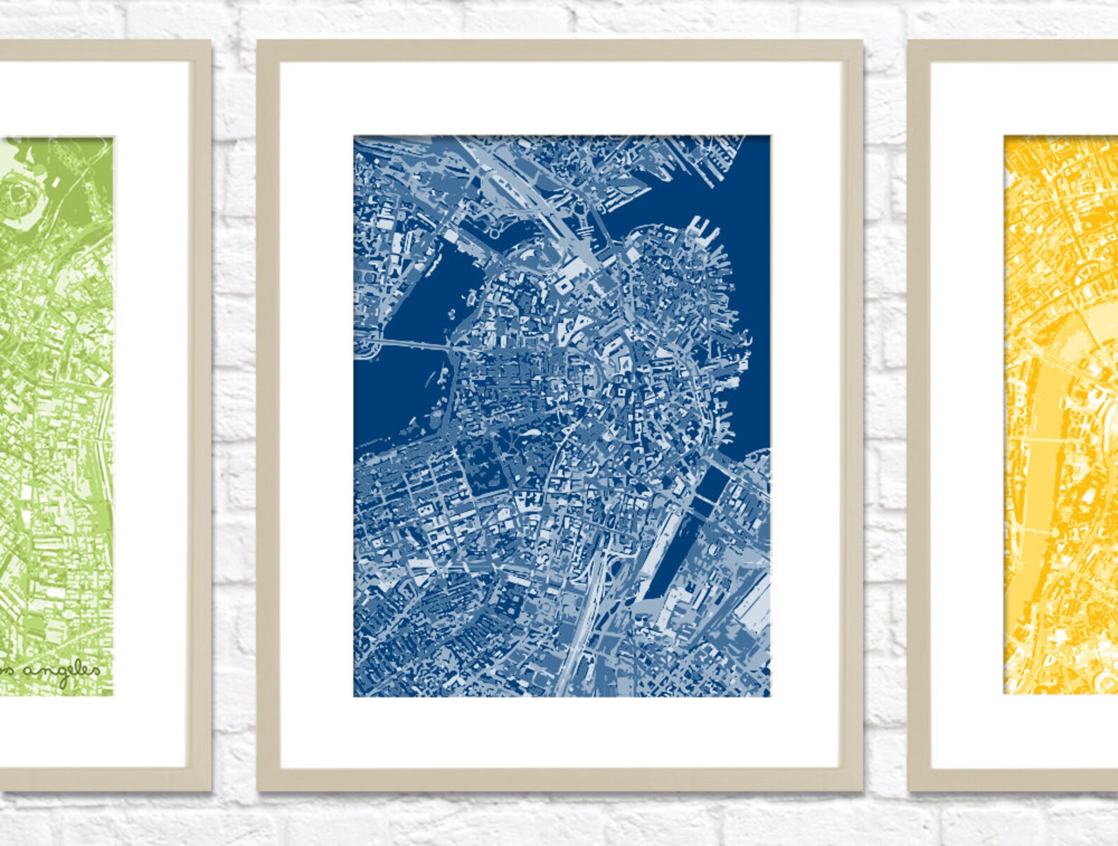 18x24 Cityscape Map Poster: Choose Your City - Etsy