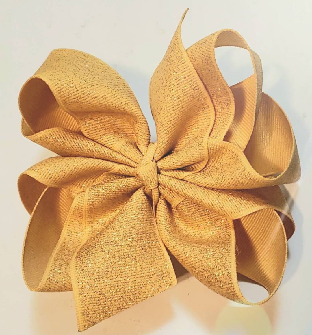 Gold Hair Bow , Gold Glitter Bow , Gold Octopus Bow , Glitter Hair Bow ...