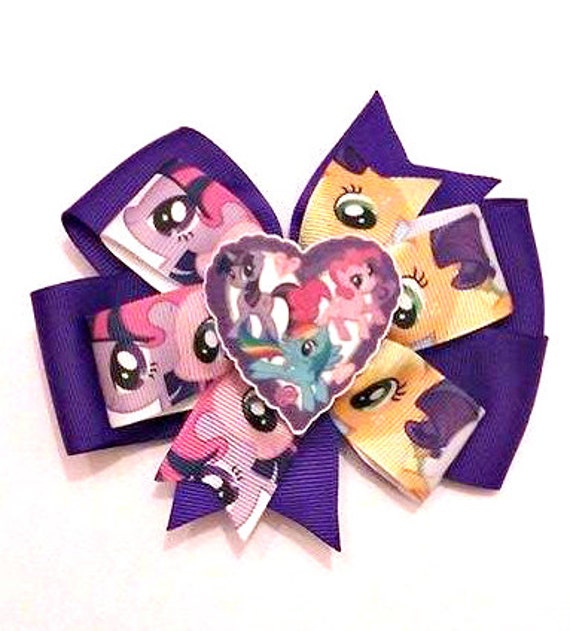 Items similar to My Little Pony Bow , My Little Pony Pinwheel , Double ...