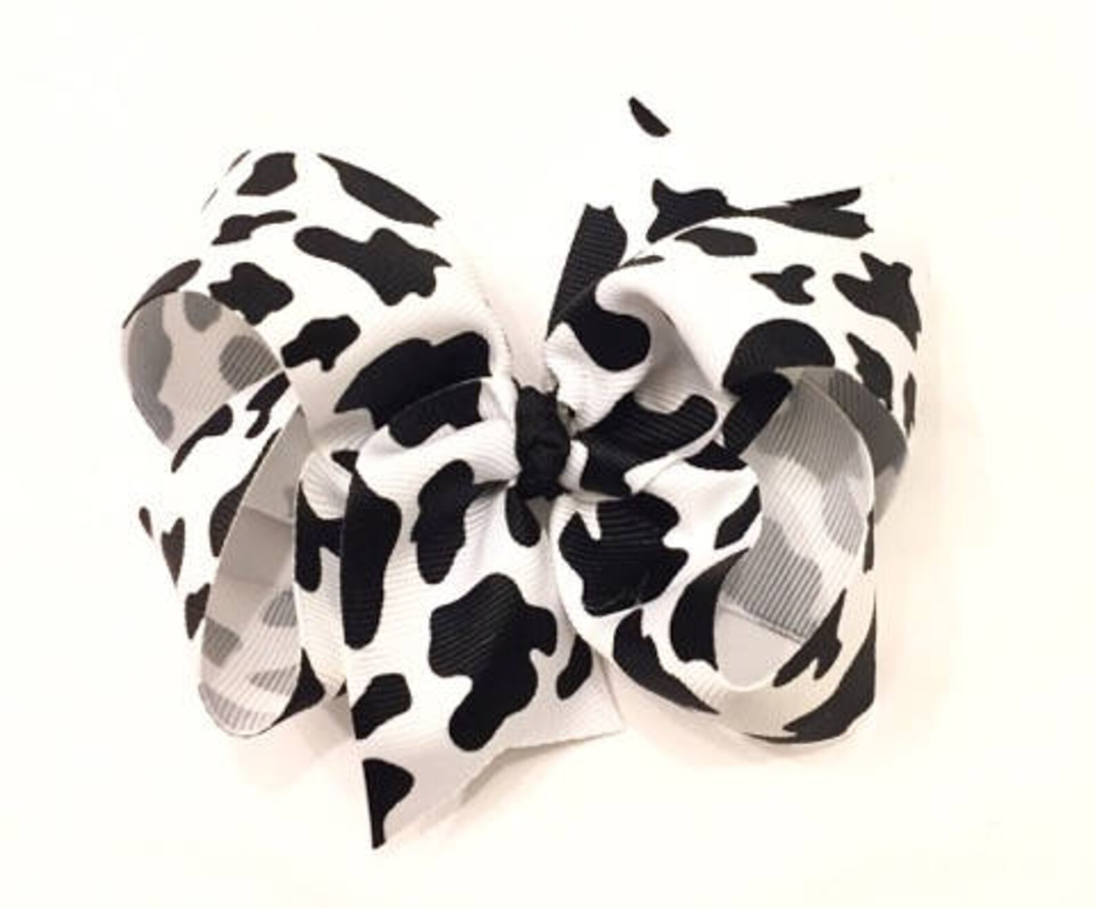 Cow Hair Bow Cow Print Hair Bow Farm Hair Bow Barnyard | Etsy