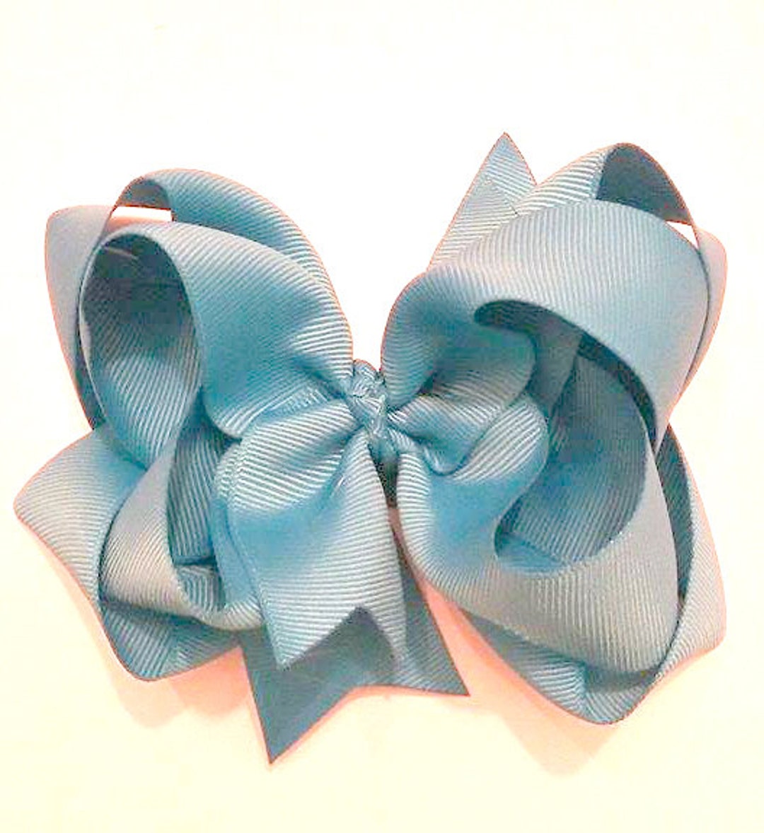 Neon Blue Hair Bow , Neon Hair Bow , 5 Inch Hair Bow , Double Stacked ...