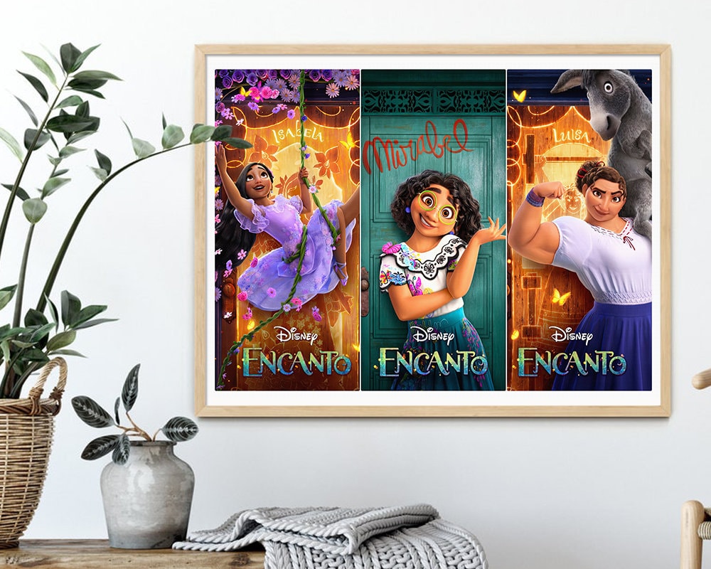 Three Sisters Poster, Encanto Movie Poster, Encanto Wall Art Disney ...
