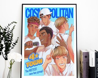 4 Town Poster | Etsy