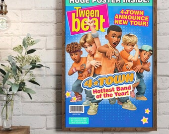 4 Town Poster | Etsy