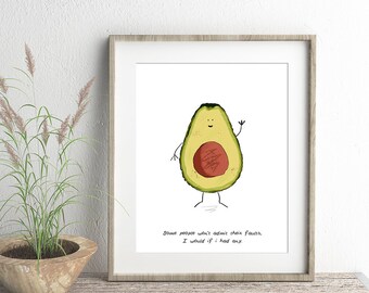 Funny art print | Etsy