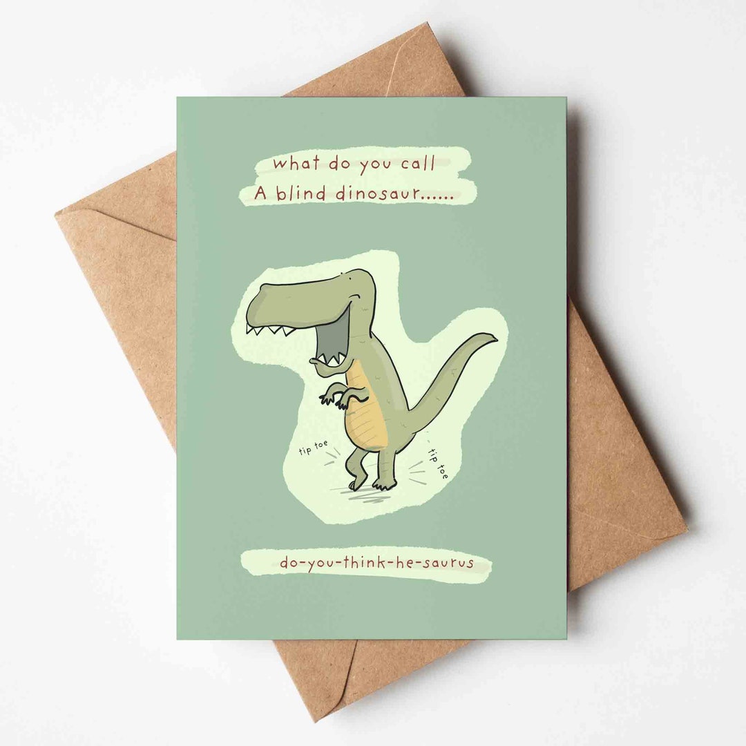Dinosaur Birthday Card, Dinosaur Card, Personalised Card, Funny ...