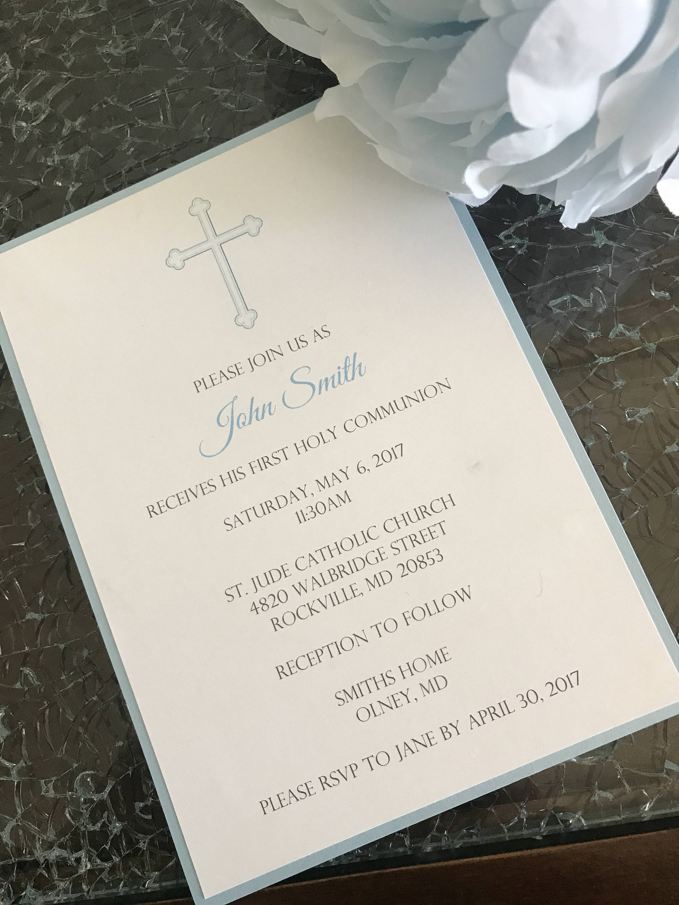 First Communion Invitation 1st Communion Primera Comunión | Etsy