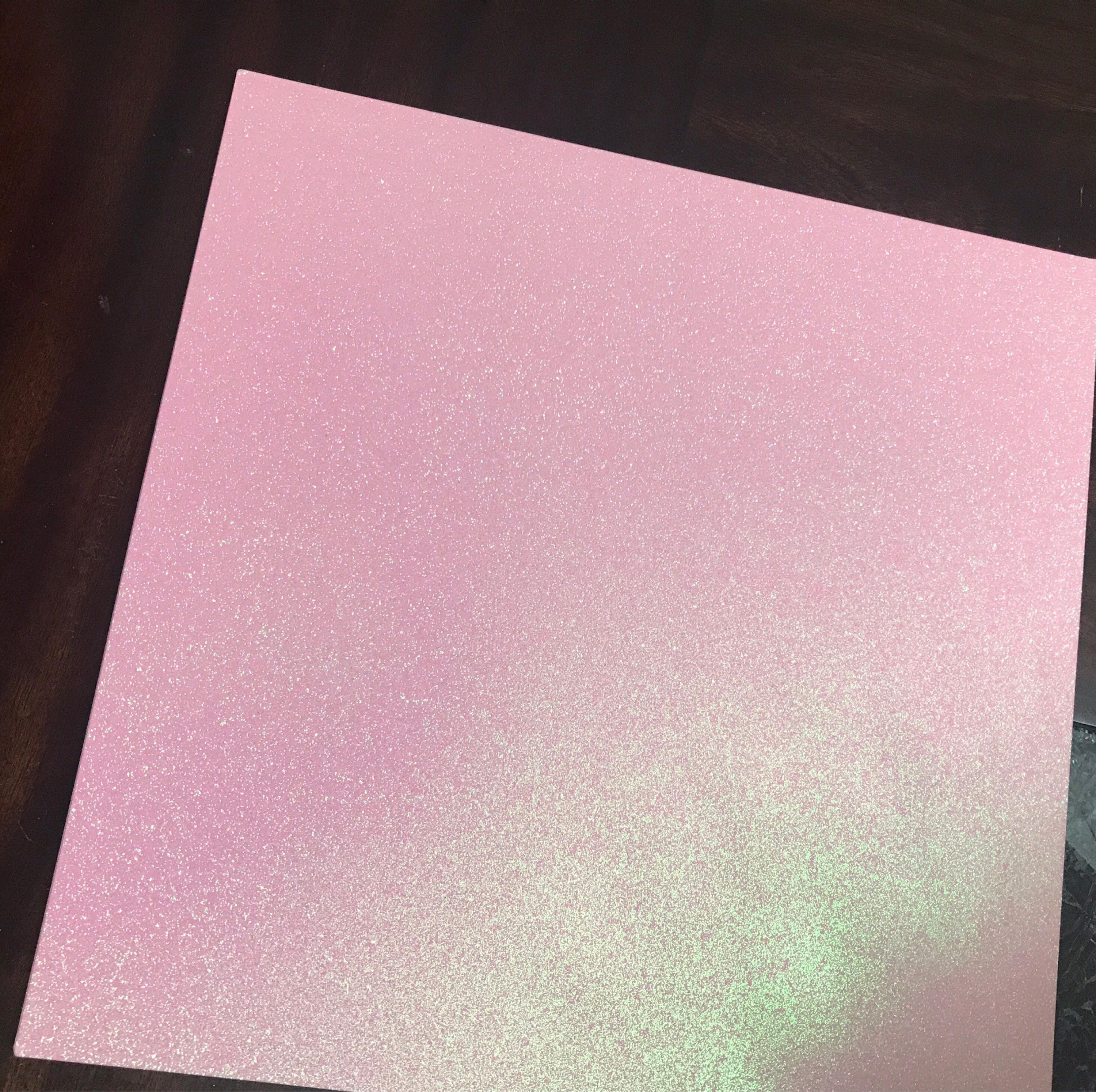 Light Pink Glitter card stock pink 12x12 glitter paper | Etsy