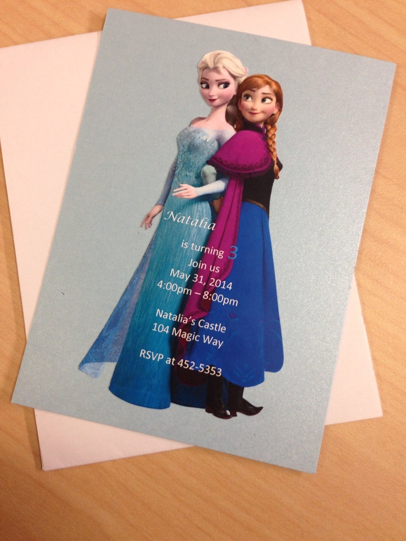 Queen Elsa Birthday Invitation | Frozen Inspired Party - Etsy