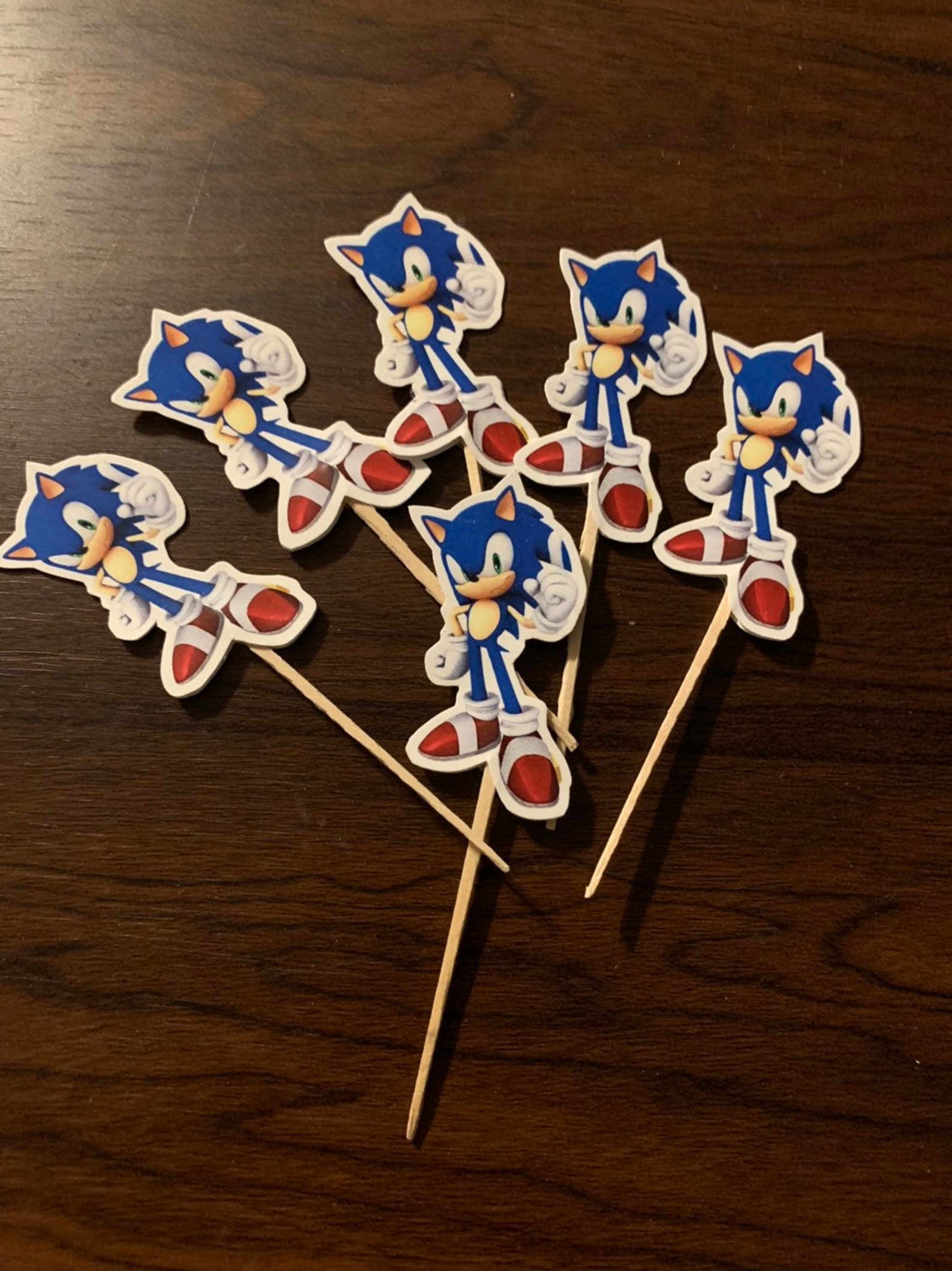 Sonic Cupcake Toppers | Sonic the Hedgehog Birthday Party | Sonic Theme ...