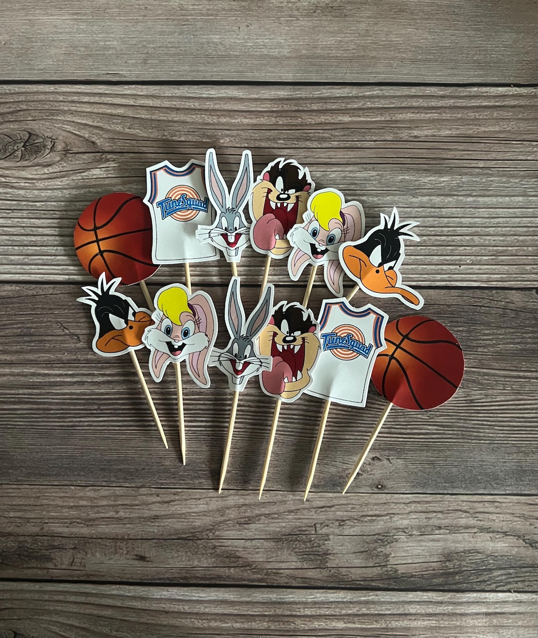 Space Jam Cupcake Toppers | Space Jam Birthday Party | Space Jam Theme ...