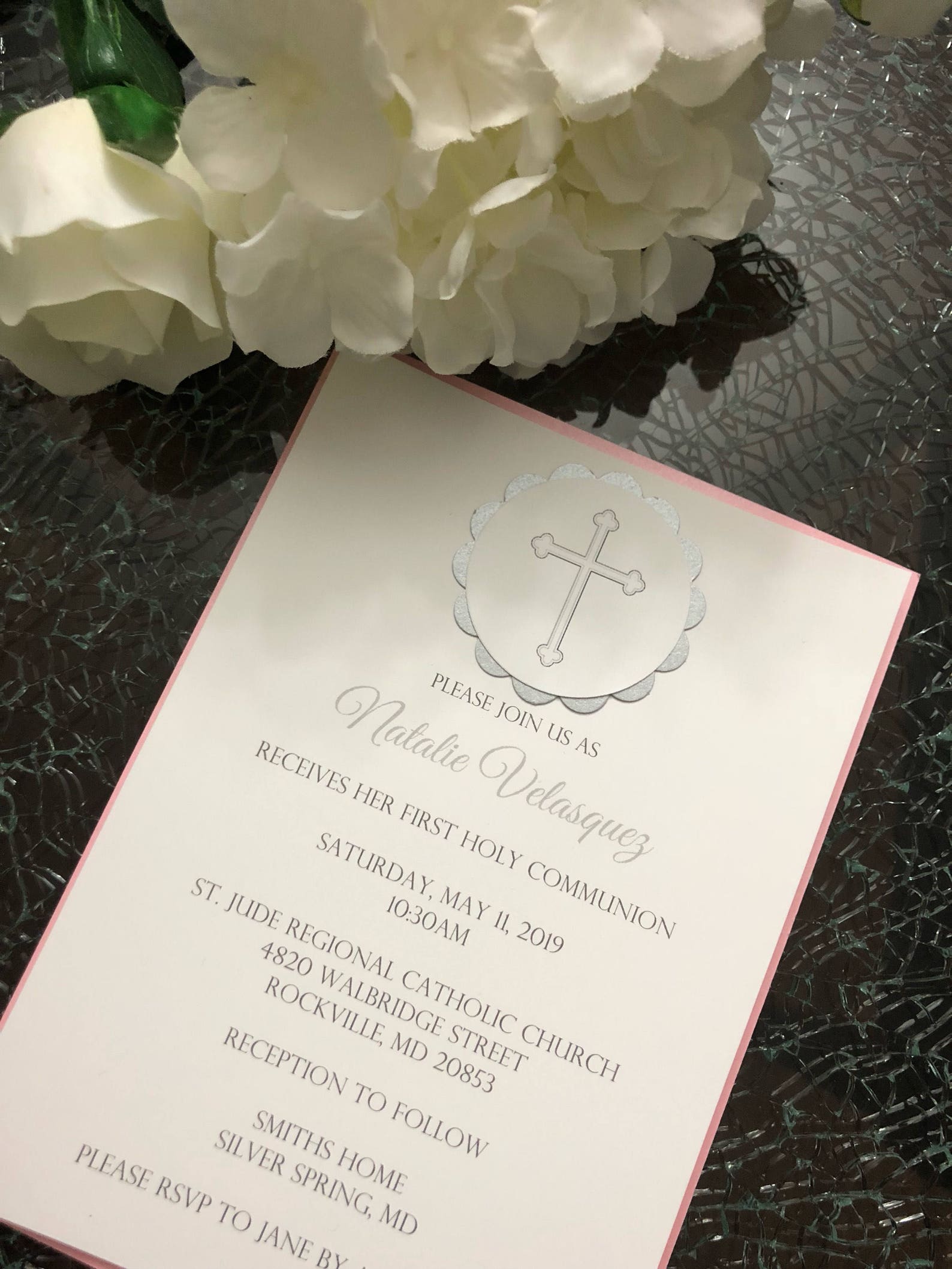 First Communion Invitation 1st Communion Primera Comunión | Etsy