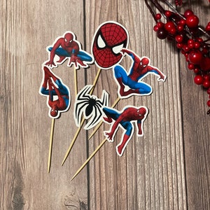 Spiderman Cupcake Toppers | Spidey | Spider-man Theme Toppers | Spidey ...