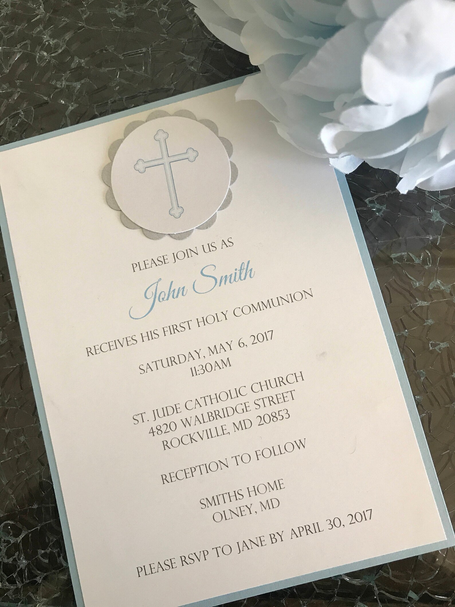 First Communion Invitation 1st Communion Primera Comunión | Etsy