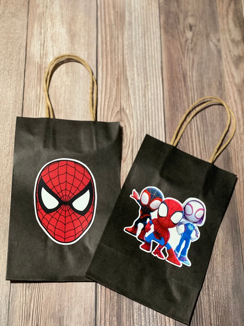 Spiderman Favor Bags Spider-man Spider-man Party Spidey | Etsy