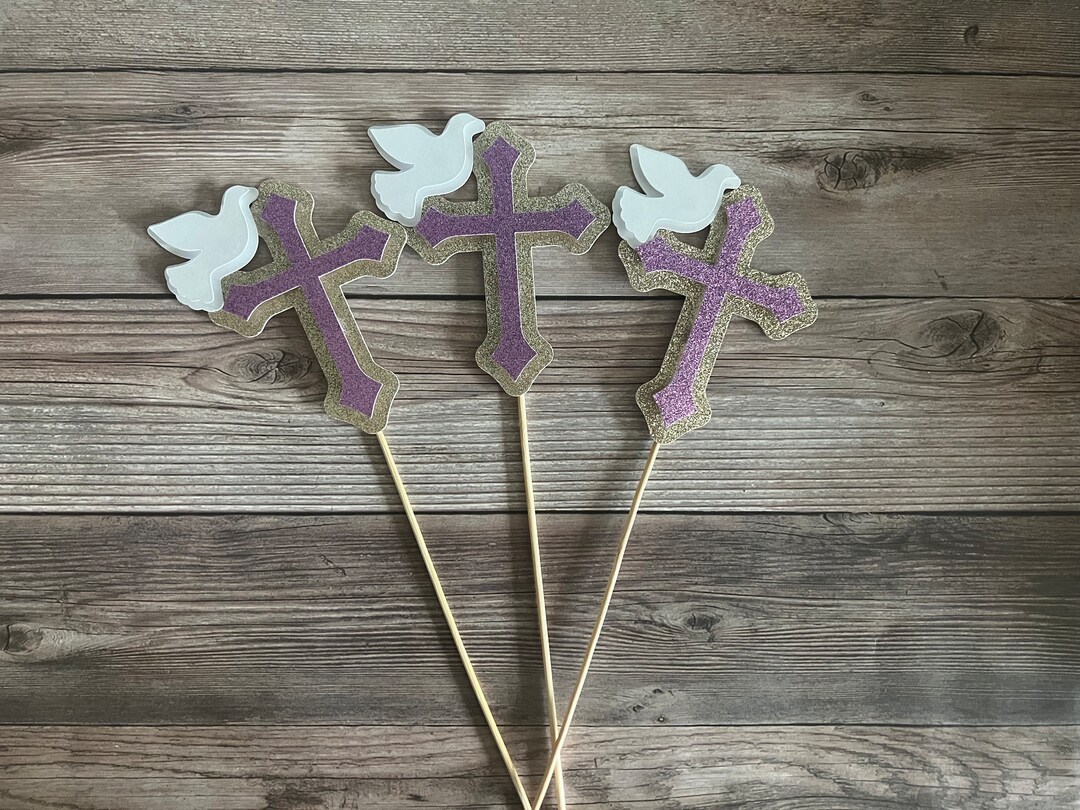 First Communion Centerpiece | Cross Centerpiece | Baptism Centerpiece ...