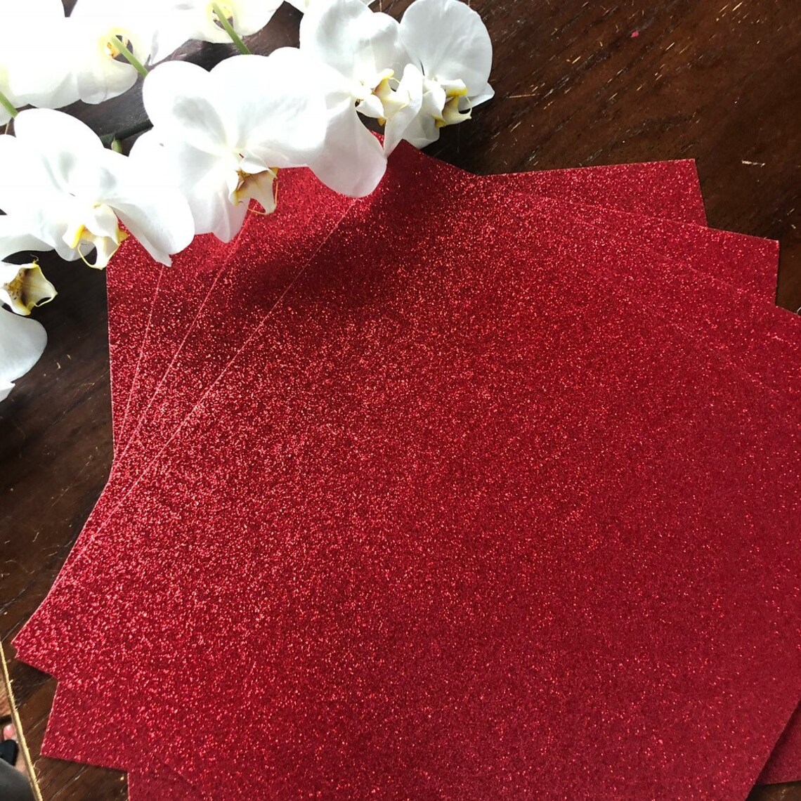 Red Glitter Cardstock | 12 X 12 | Glitter Paper | Red Glitter Paper ...