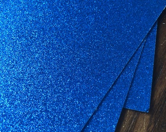 Royal Blue Glitter Paper - Etsy