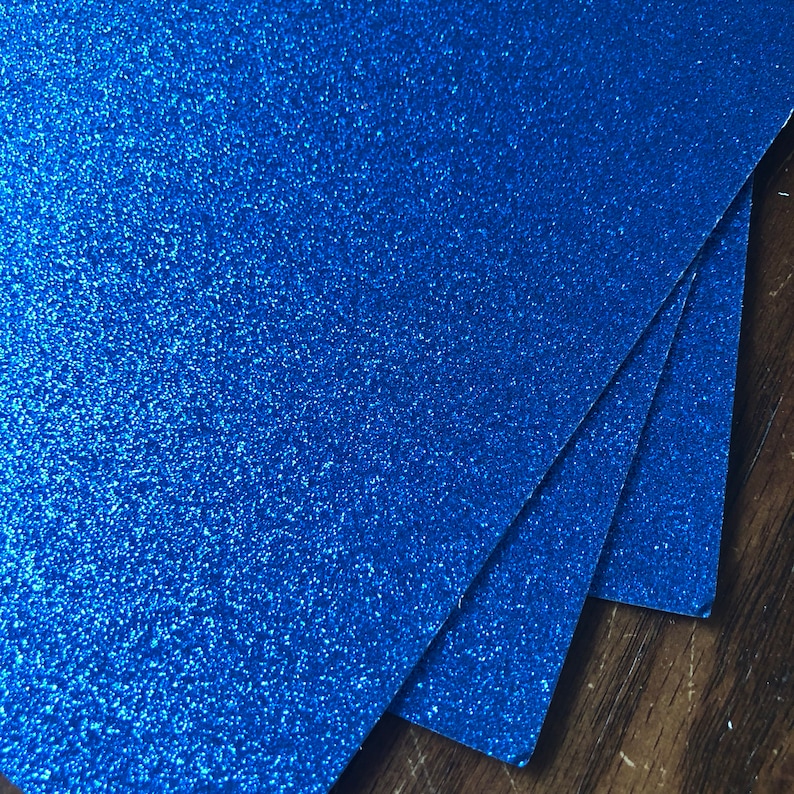 Glitter Cardstock 12x12 Glitter Paper Glitter Cardstock Blue Glitter ...