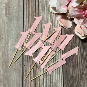 Number 1 Cupcake Toppers | #1 Cupcake Toppers | One | One Cupcake Pick ...