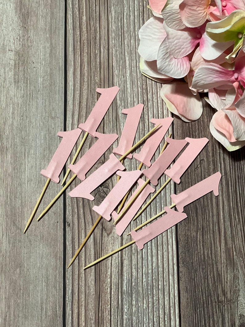 Number 1 Cupcake Toppers 1 Cupcake Toppers One One - Etsy