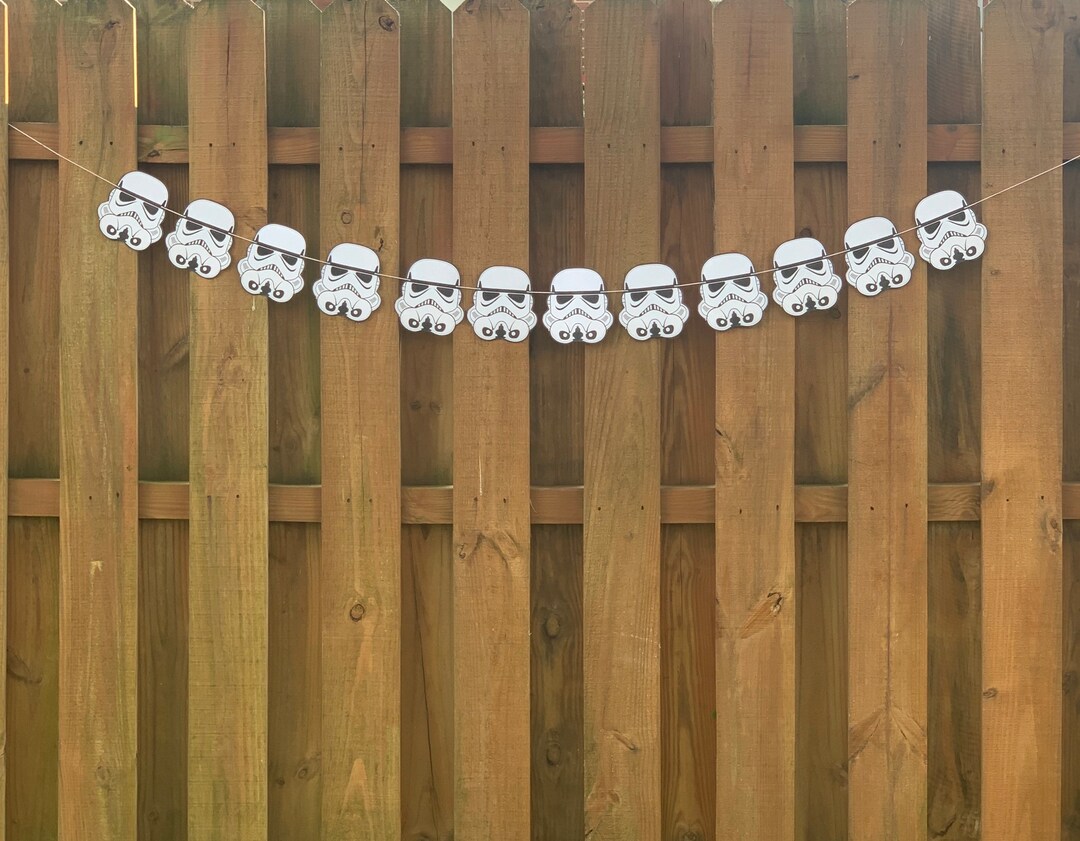 Stormtrooper Banner | Star Wars Theme Birthday | Star Wars Banner ...