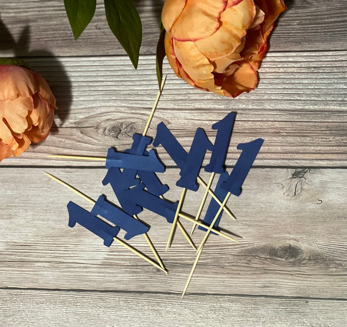 Number 1 Cupcake Toppers 1 Cupcake Toppers One One - Etsy