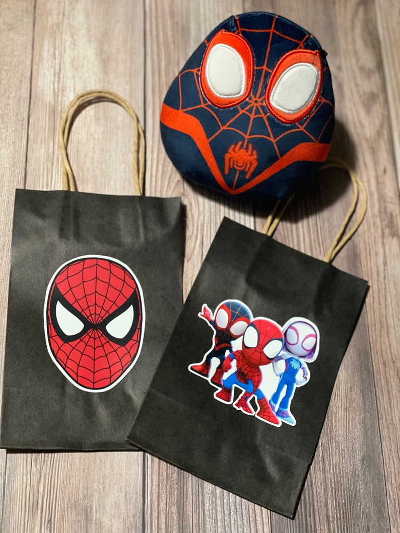 Spiderman Favor Bags Spider-man Spider-man Party Spidey | Etsy