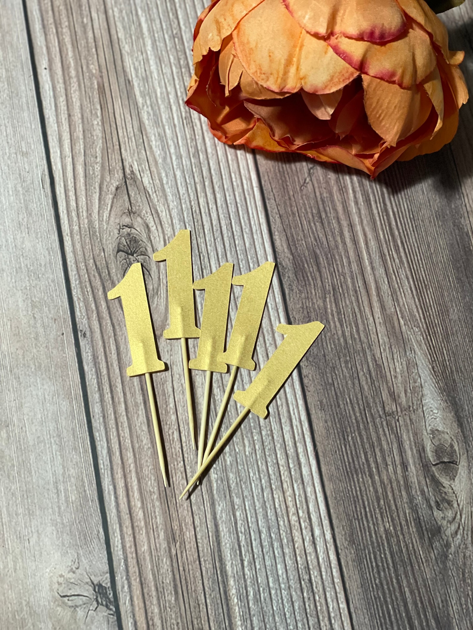 Number 1 Cupcake Toppers 1 Cupcake Toppers One One - Etsy
