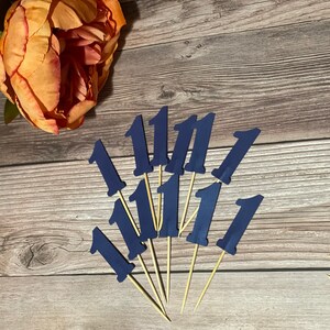 Number 1 Cupcake Toppers | #1 Cupcake Toppers | One | One Cupcake Pick ...