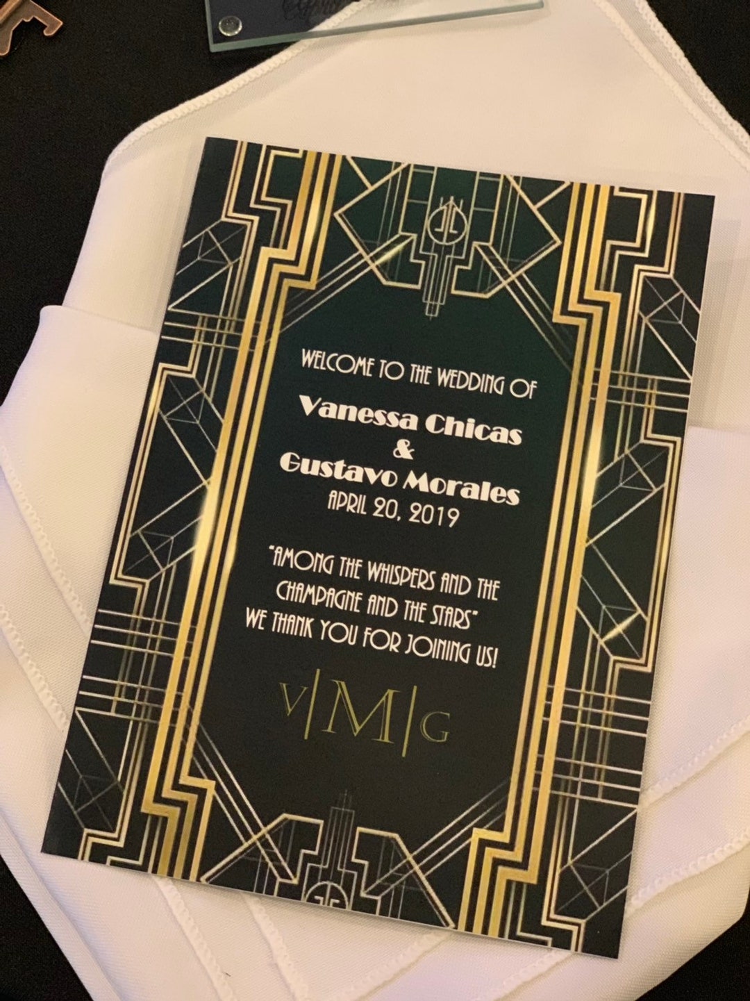 Great Gatsby Wedding Program | Great Gatsby | Roaring 20s | Gatsby ...